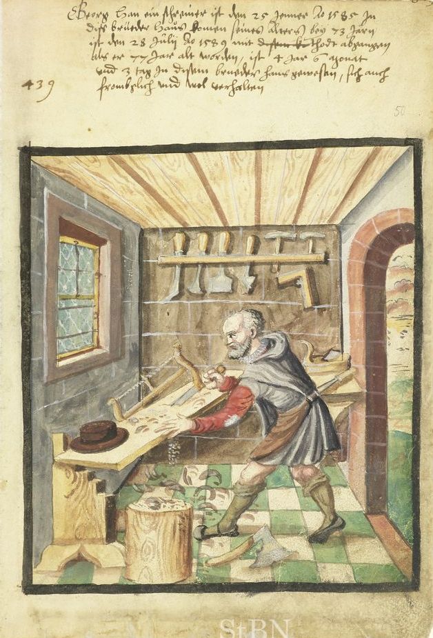 Carpenter, 15th-16th Century – Preindustrial Craftsmanship