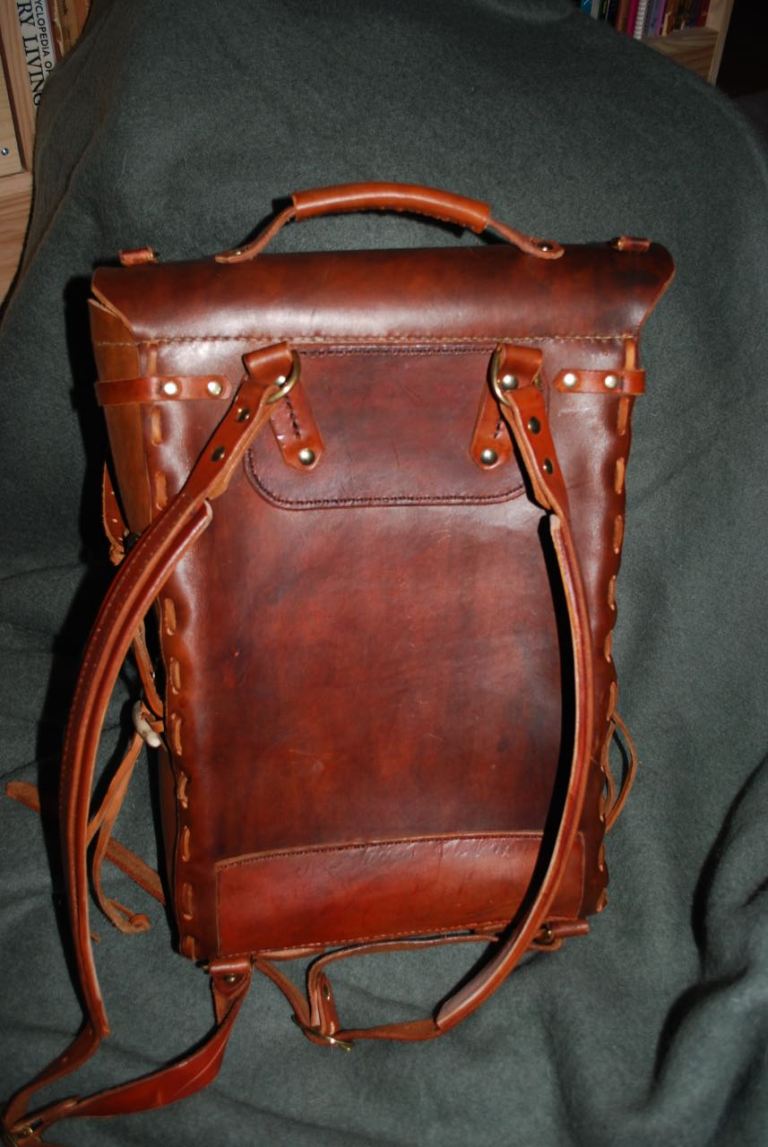 Leather Knapsack Prototype – Preindustrial Craftsmanship