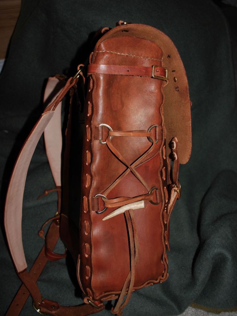 Leather Knapsack Prototype – Preindustrial Craftsmanship