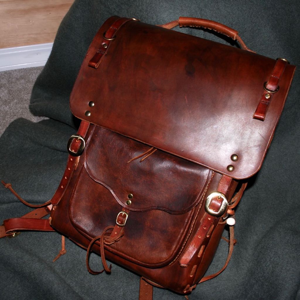 Leather Knapsack Prototype – Preindustrial Craftsmanship